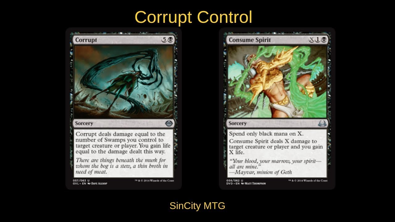 Pauper Corrupt Control SinCity MTG - YouTube
