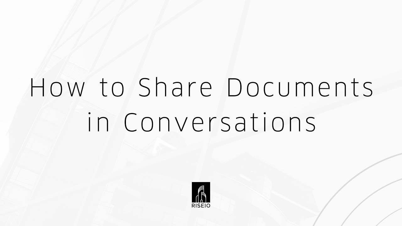 How to Share Documents in Conversations - YouTube