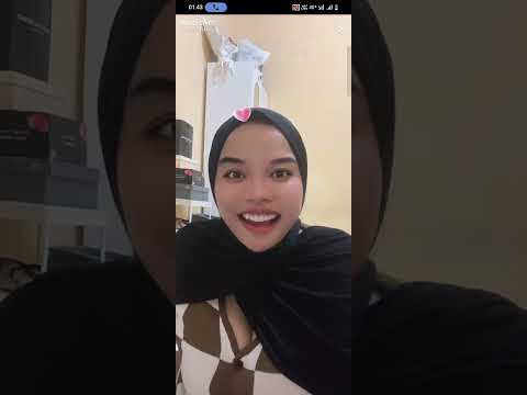 Jangan di liat nannti pengen,live Tante hijab pamer keindahan