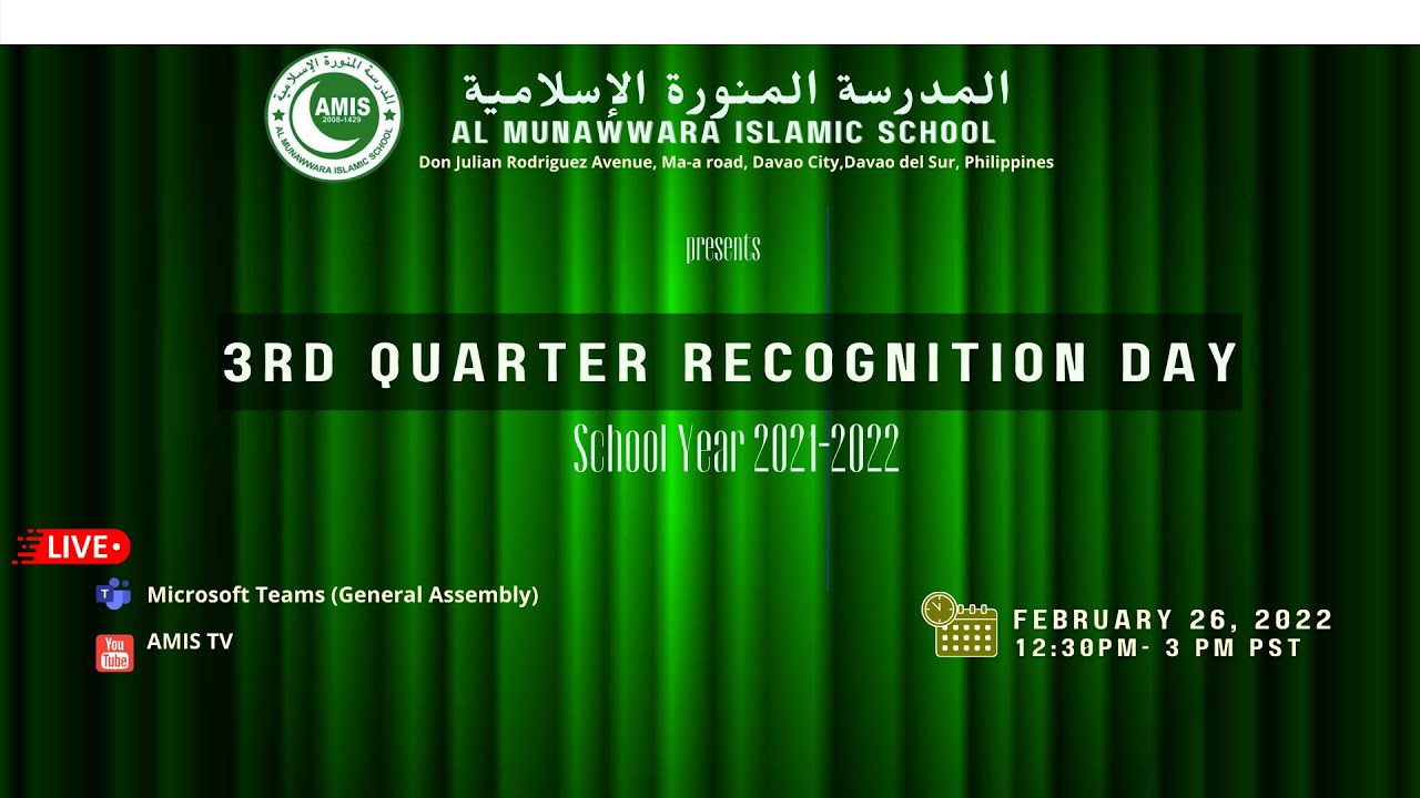 THIRD QUARTER RECOGNITION - YouTube