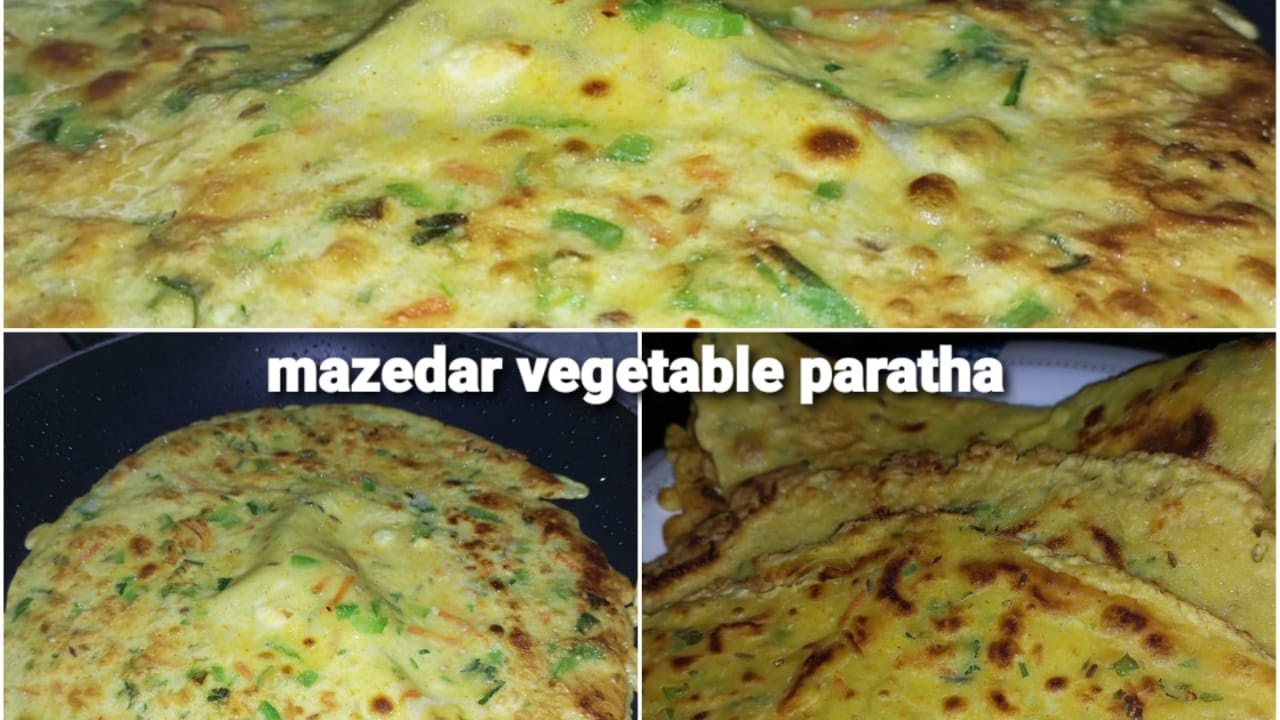 Mazedar vegetable paratha recipe by Kitchen with Zainab's BaBa - YouTube