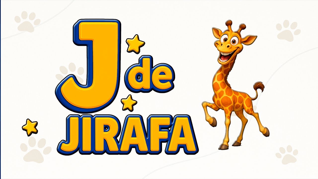 Aprende la Letra J con Jirafa | Vídeo Educativo de Abecedario para ...