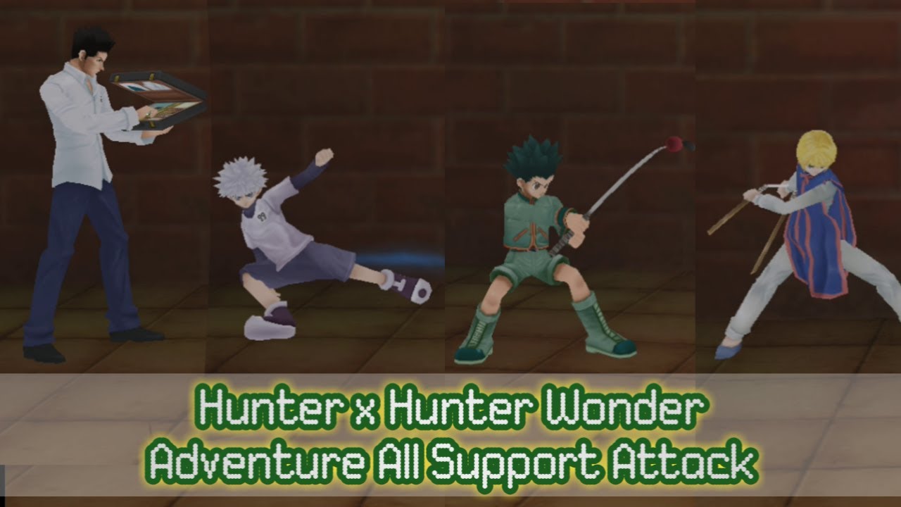 Hunter x Hunter: Wonder Adventure PSP/PPSSPP Semua Serangan Dukungan ...