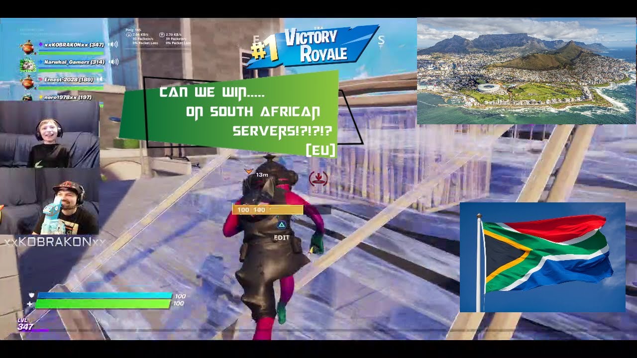 Trying To Get a Win on South African Fortnite Servers (EU) - Ft. Our ...
