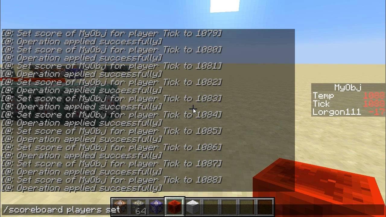 Learning Minecraft Command Block Programming Part 3 The Scoreboard Youtube