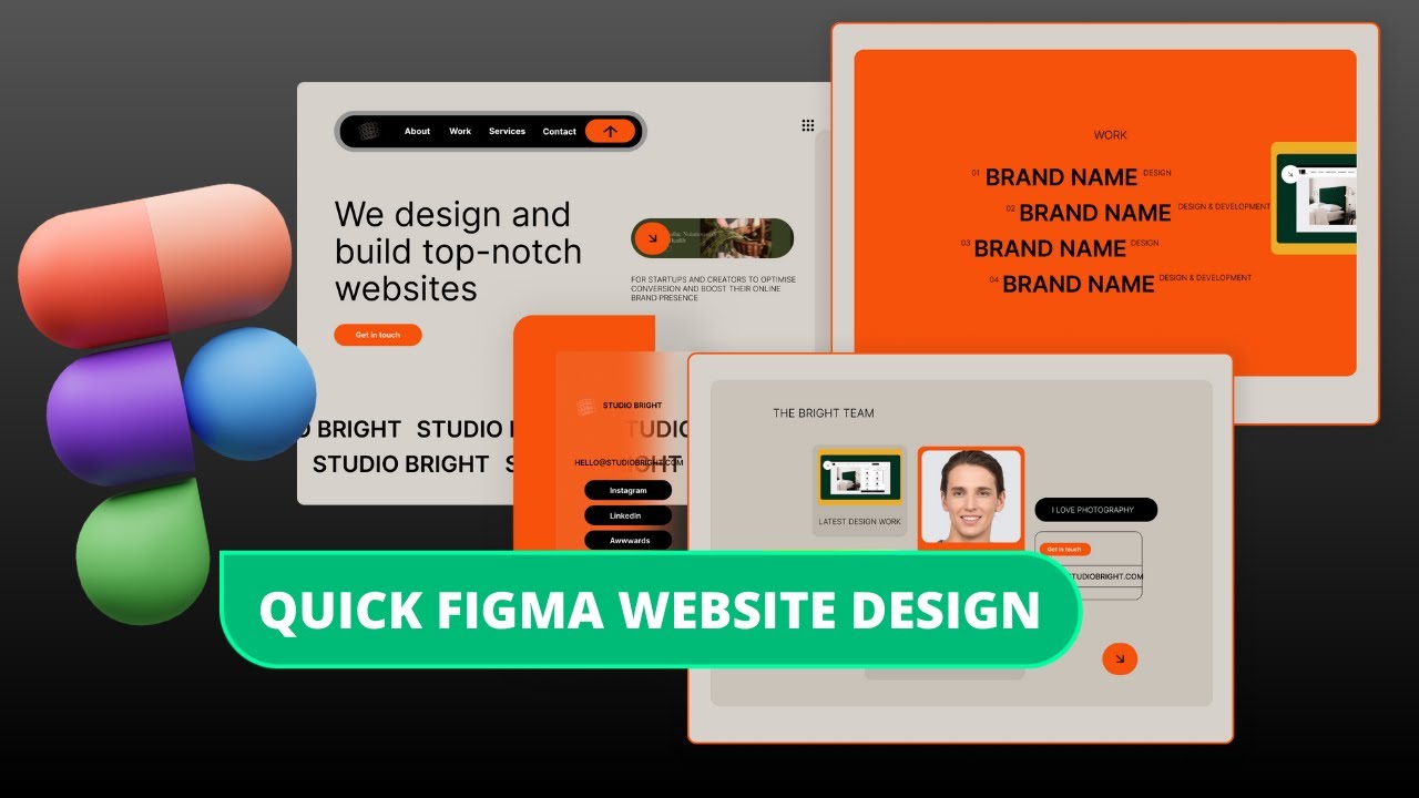 ONE PAGE WEBSITE DESIGN IN FIGMA - Watch this with your morning coffee ...