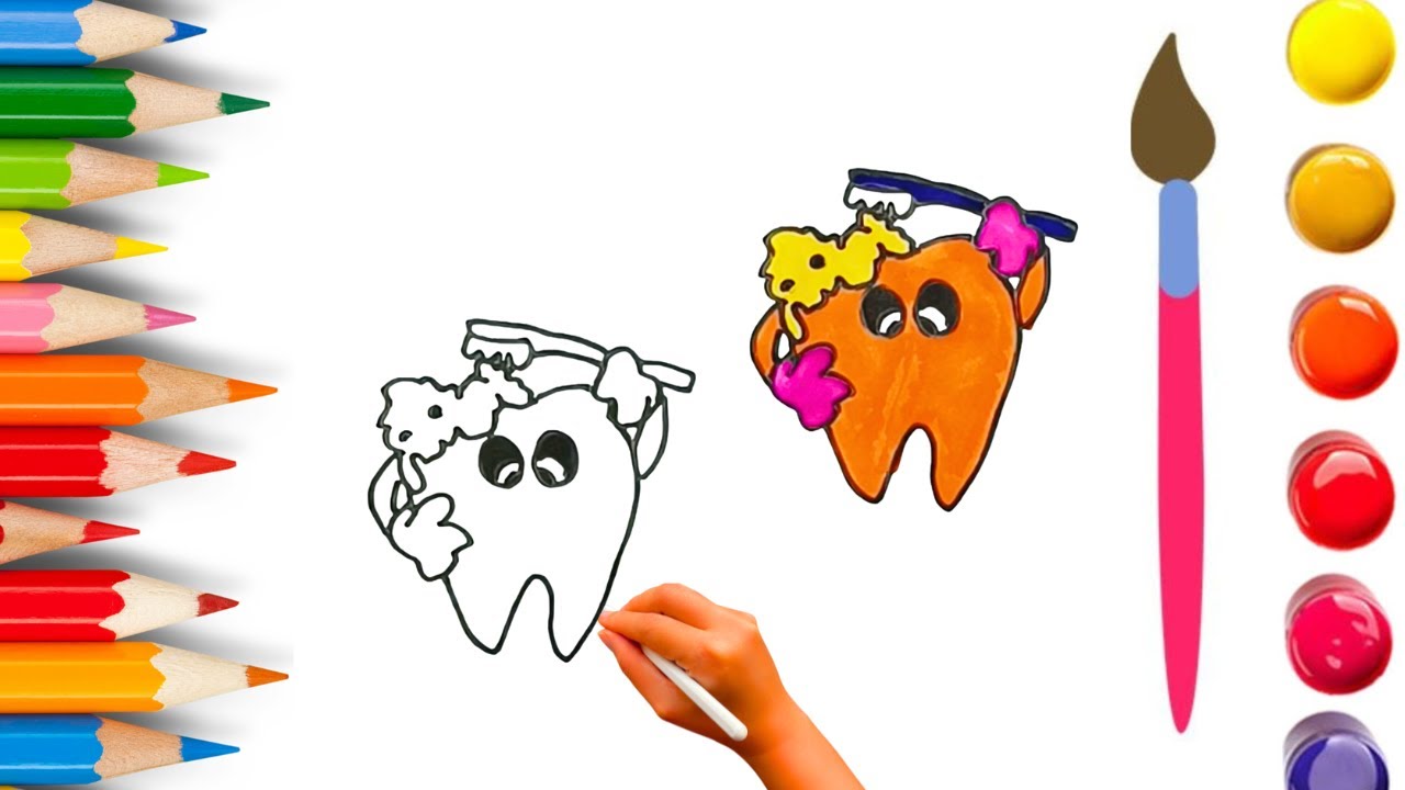 How To Draw A Cute Theet, Drawing, Painting & Coloring For Kids and ...