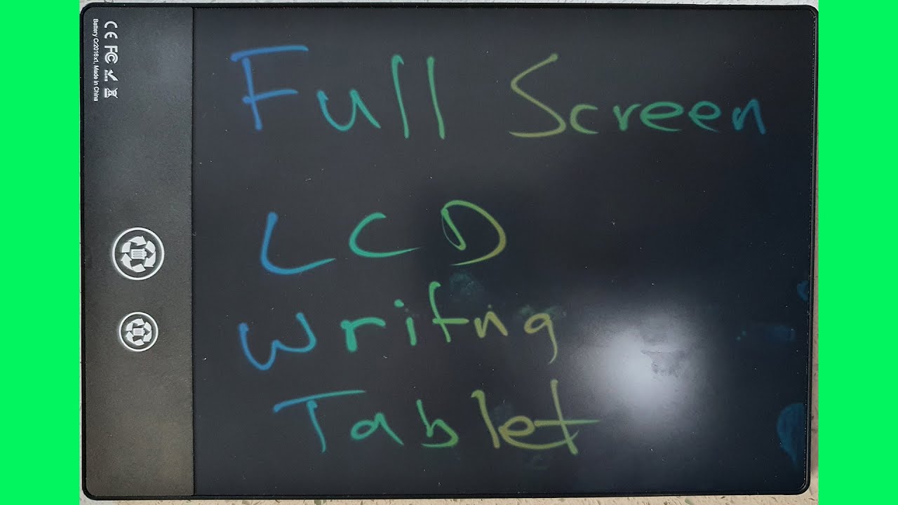 Full Screen LCD Writing Tablet - 9.5inch Double-Sided Erasable Drawing ...