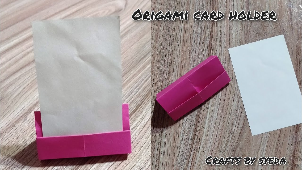 Easy Origami Card Holder | DIY Business Card Holder | Easy Card Stand # ...