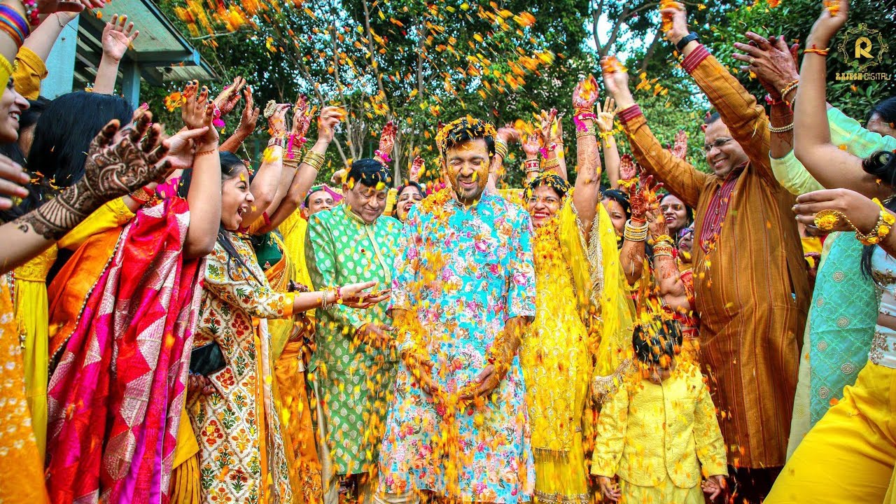 haldi program || full enjoy😊 || bhai ki haldi || rajat bhai ki haldi ...