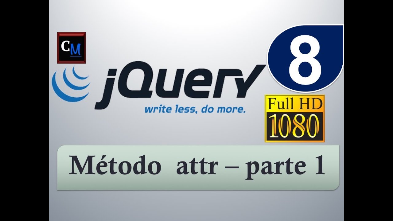 Tutorial De Jquery 8 Attr Youtube