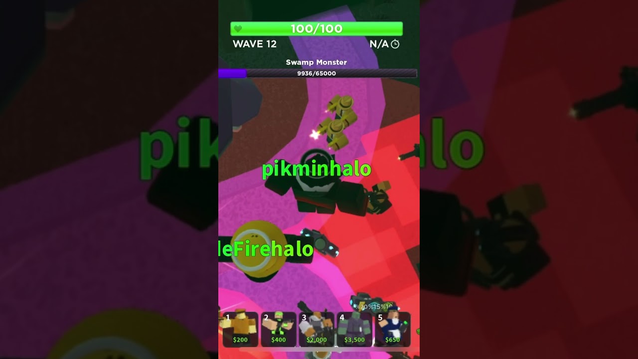 Swamp monster dies(Roblox TDS) - YouTube