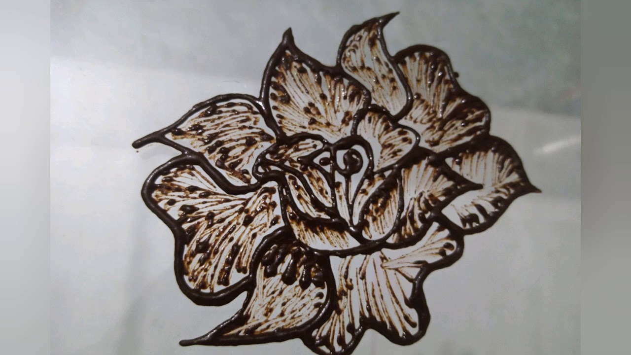 How to make a #heena_Rose_Flower - YouTube