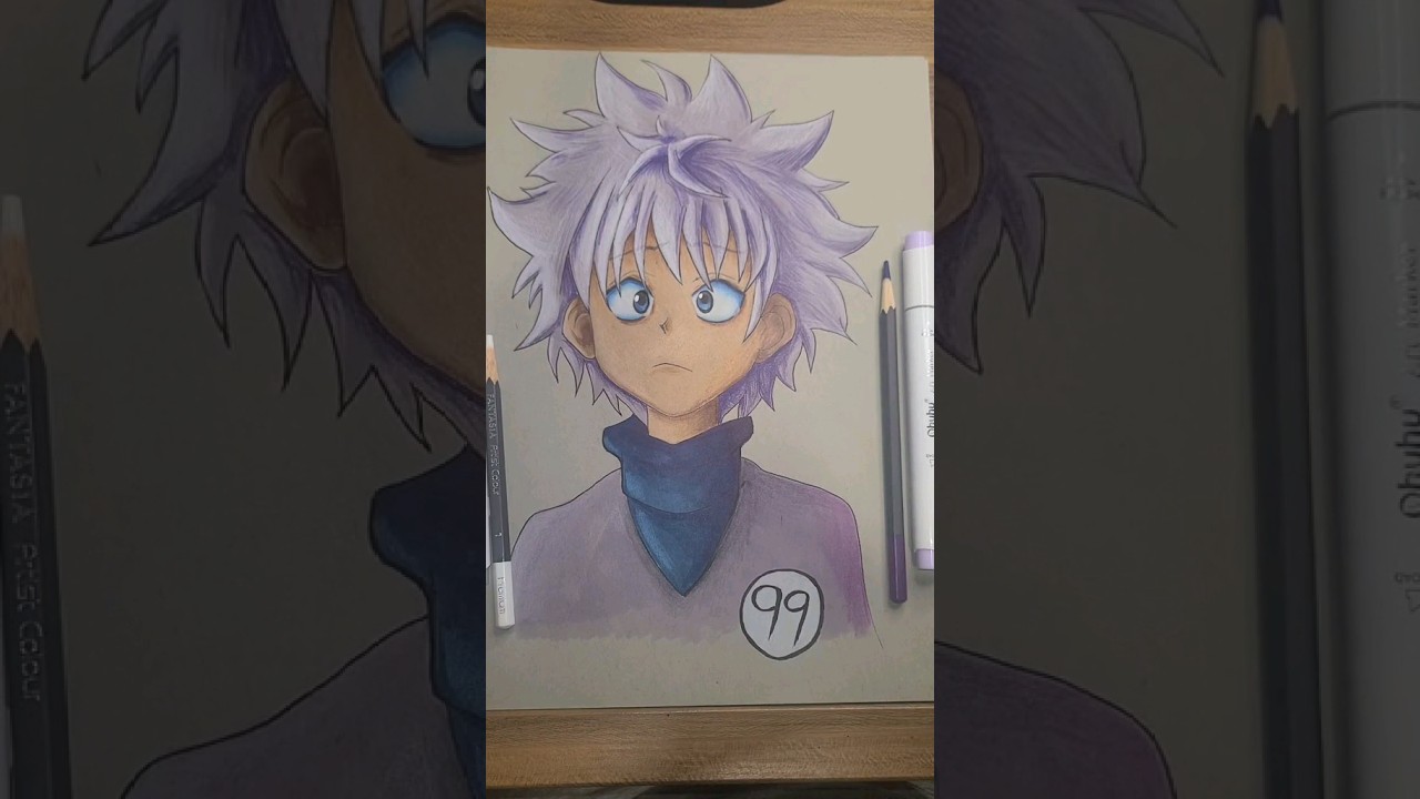 Drawing Killua From Hunter x Hunter!!!!! #drawing #anime #killua # ...