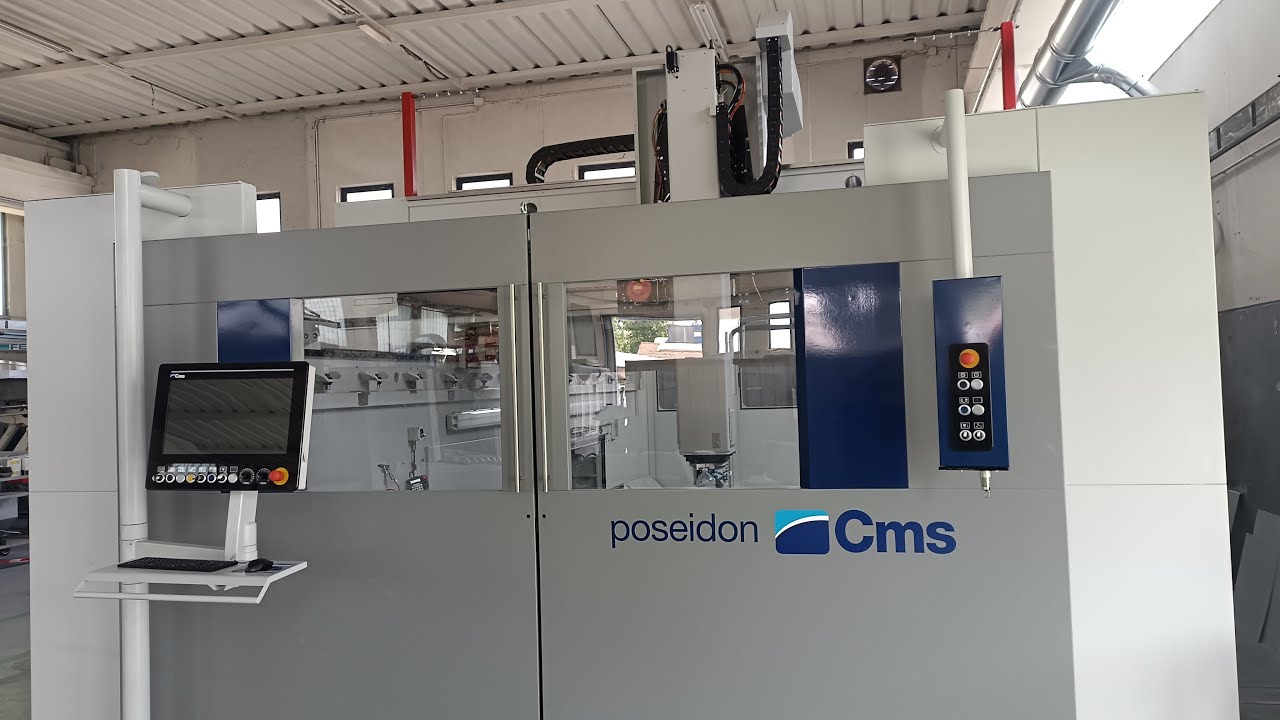 Installing CNC 5-axis POSEIDON 2650 machining center - YouTube