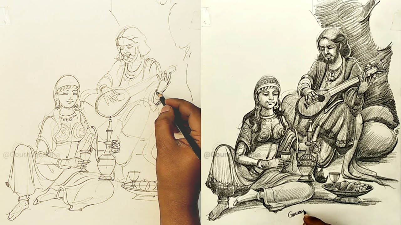Free Hand Sketch by Gouranga Saha || Pencil Sketch || ILLUSTRATION ...
