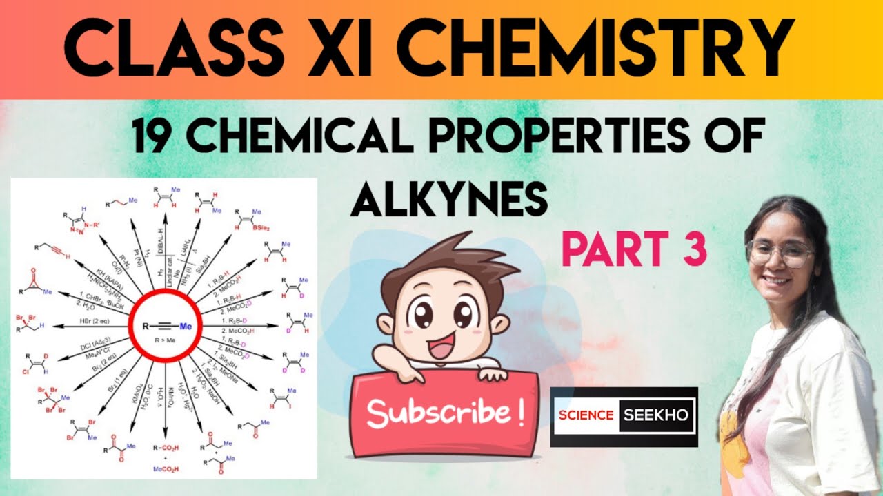 19 Hydrocarbons | Part 3 Chemical Properties of Alkynes | Class 11 ...
