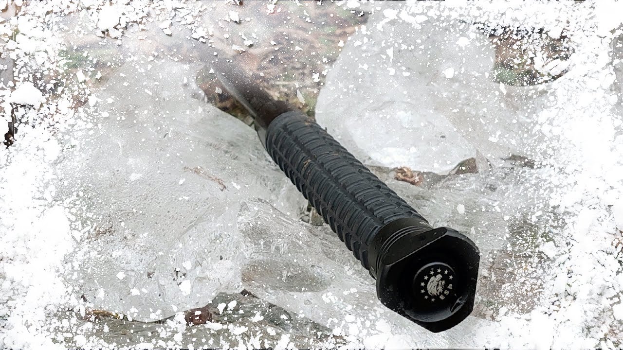 Ice Test of ESP Easy Lock Expandable Baton - YouTube