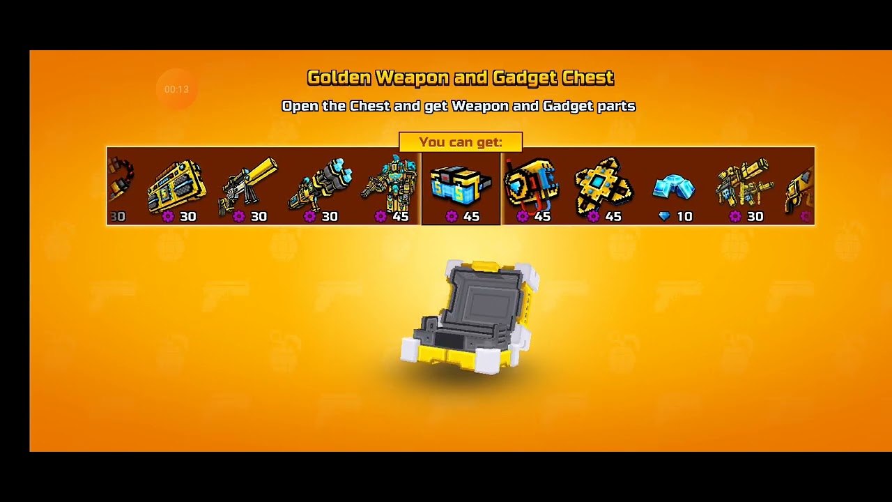 Opening a Golden Weapon and Gadget Chest ! - Pixel Gun 3D - PG3D - YouTube