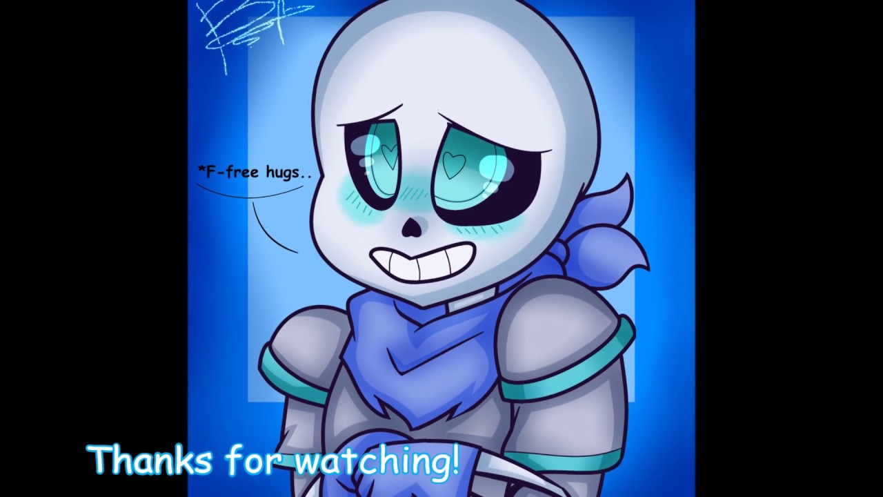 F-free hugs..-Underswap Sans Speedpaint - YouTube