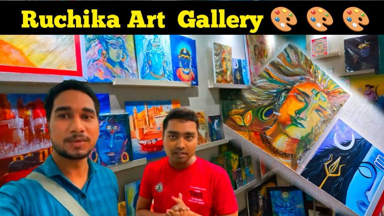 Visited most famous place ruchika art gallery|| ft.by Alok Singh ...