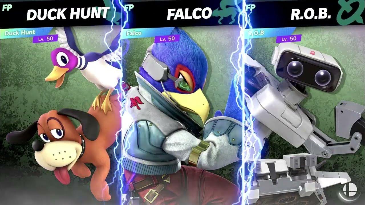 Super Smash Bros Ultimate Amiibo Fights EX Duck Hunt vs Falco vs ROB - YouTube