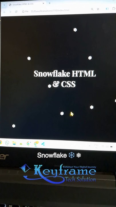️ Create Snow Falling Animation with CSS! 🌨️ #webdesign #programming #css #htmlcss - YouTube