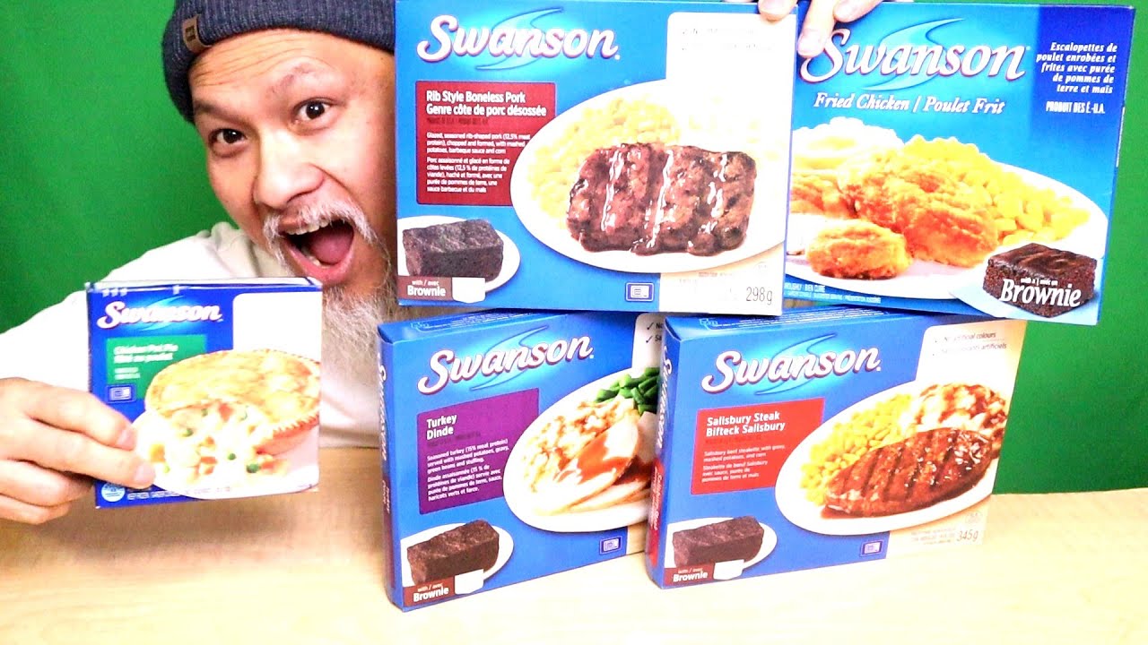 I ATE Every SWANSON 📺TV Dinner so you DON'T have to. Trying Channel 70 ...