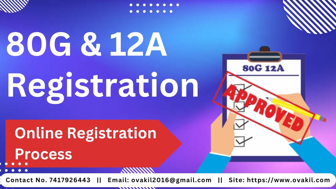 80G 12A registration online| 80g registration online| 12a registration online - YouTube