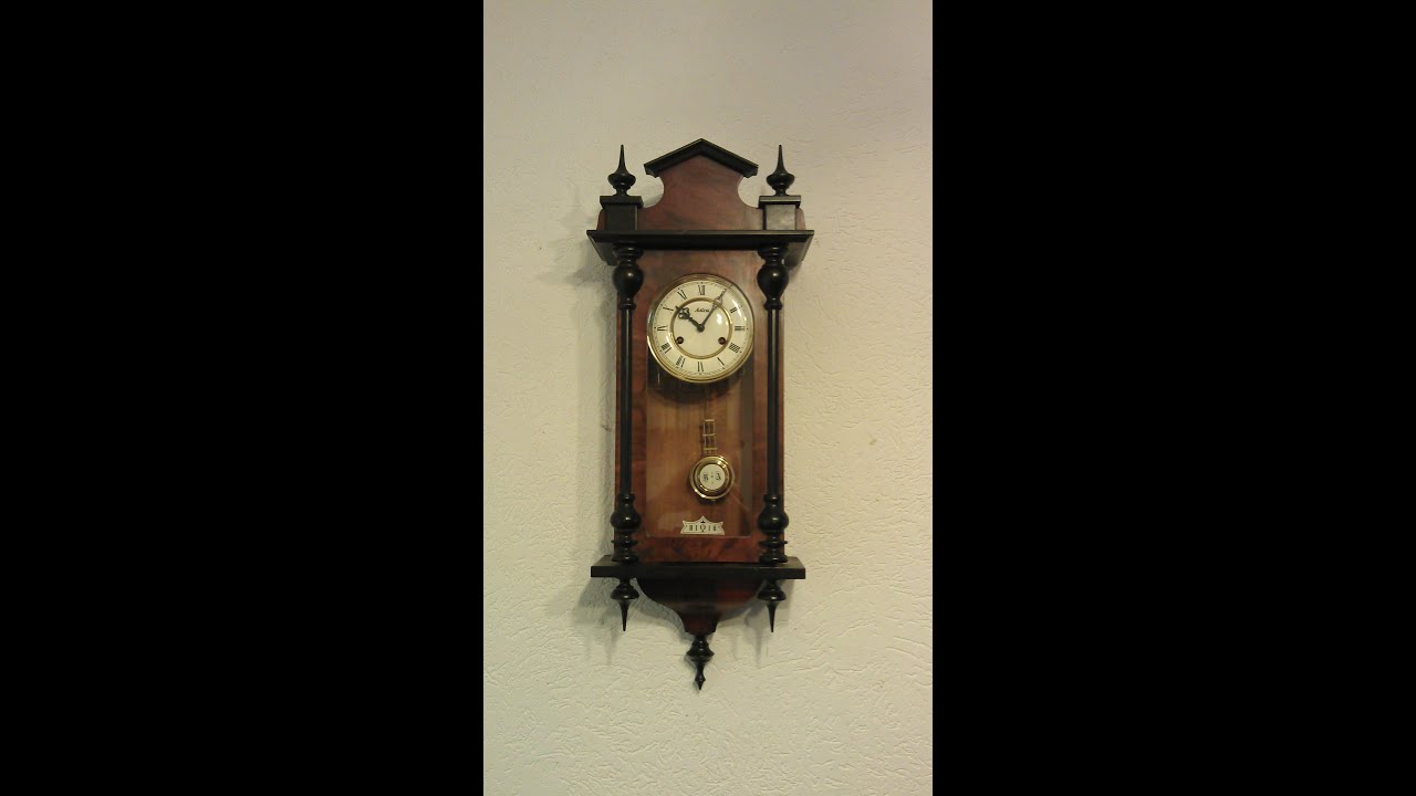 Franz Hermle (FHS) Astra wall clock 1979 141-071 by Din973 (V16) - YouTube
