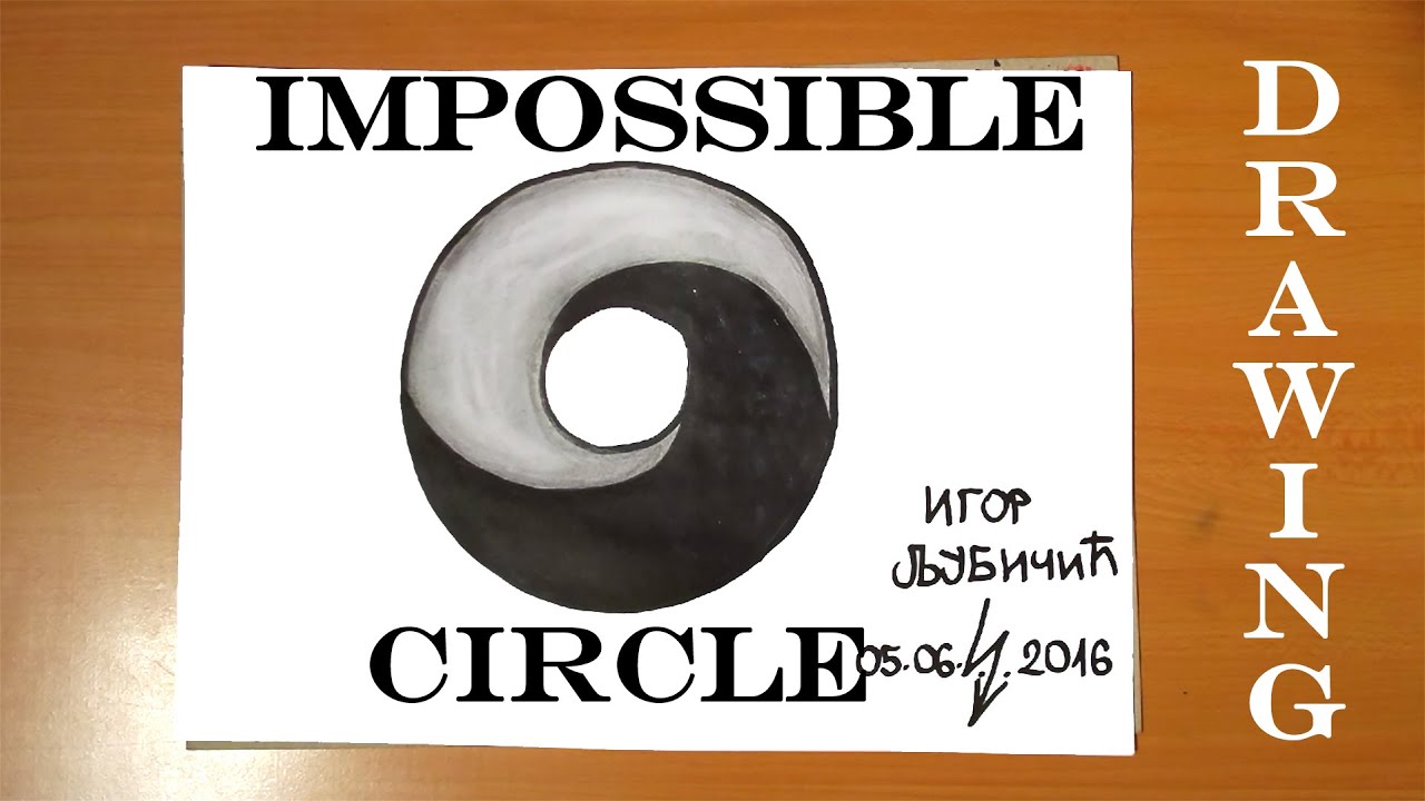 How To Draw The IMPOSSIBLE CIRCLE Step By Step Easy Optical 3D How To Draw The IMPOSSIBLE CIRCLE Step By Step Easy Optical 3D