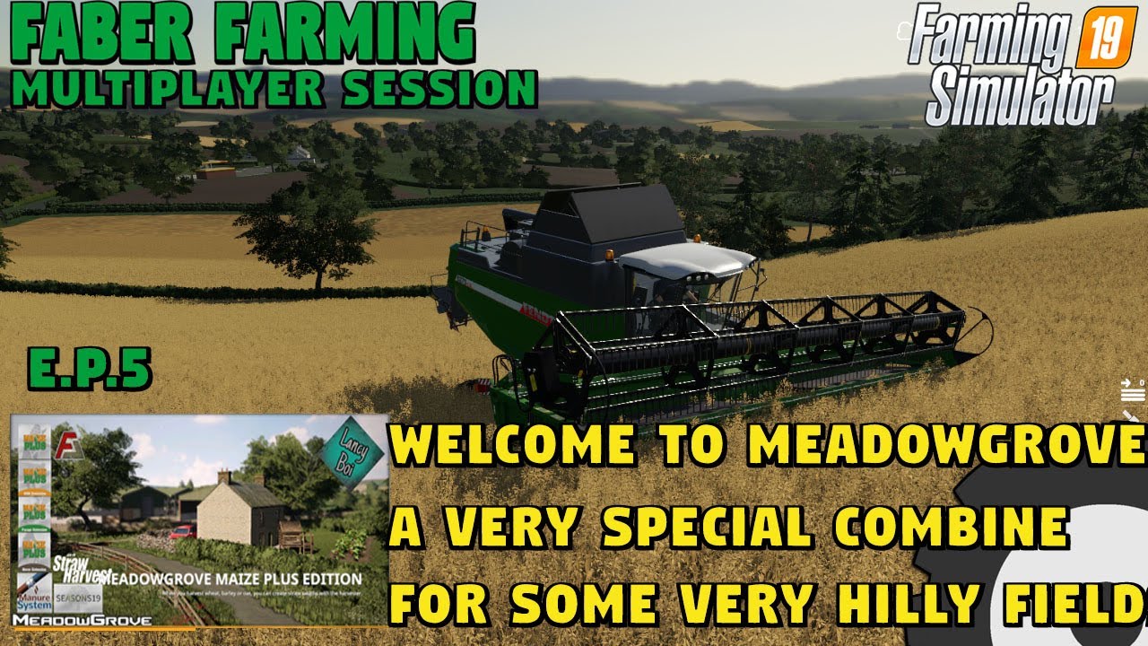 Transformer combine on fs19, MeadowGrove maize plus edition BY lancyBoi ...