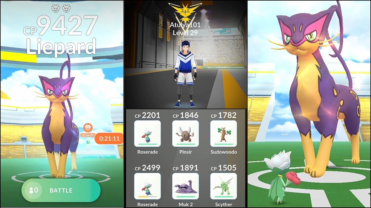 Pokemon Go -"LIEPARD" Level 2 Raid Battle - YouTube