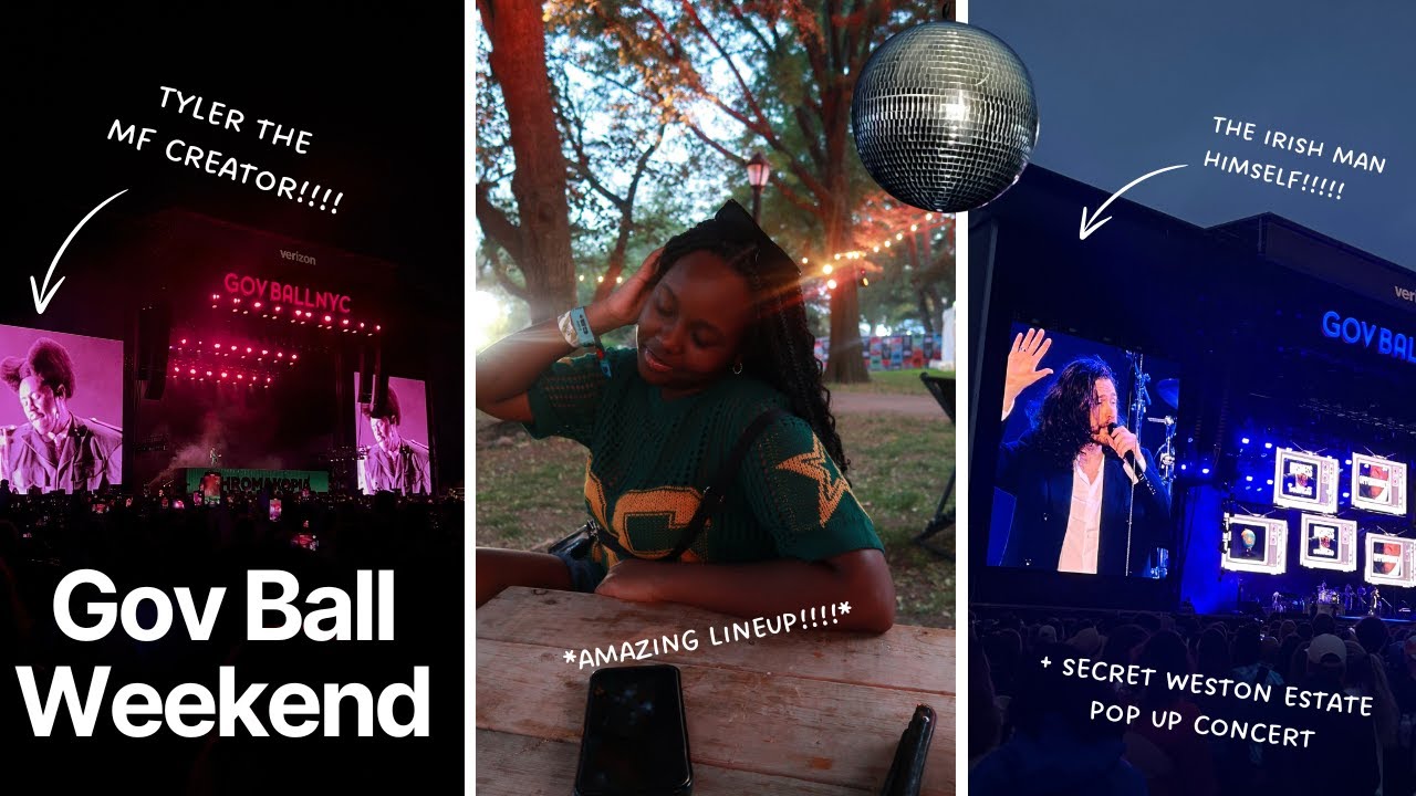 vlog | secret Weston Estate show + Gov Ball weekend (Tyler, The Creator ...