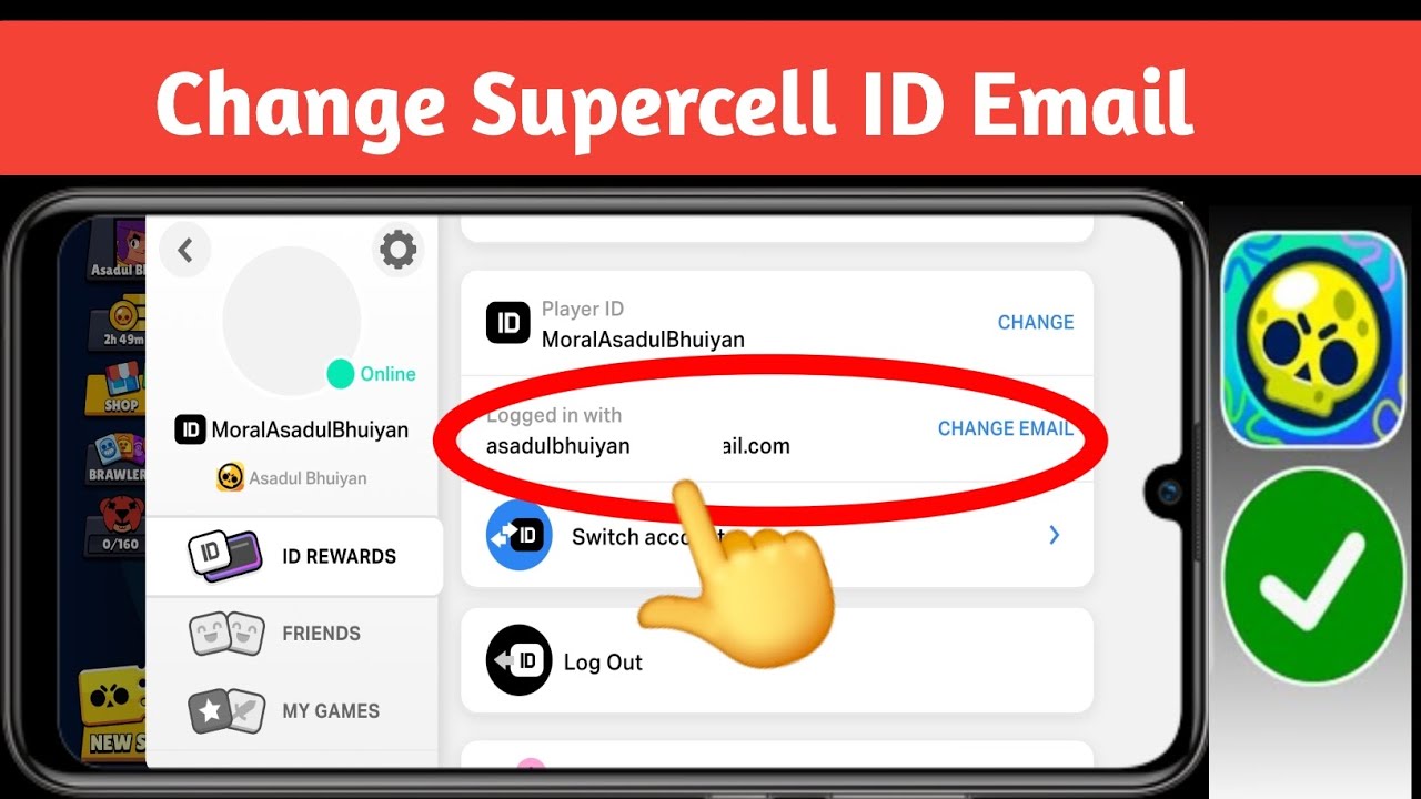 How to Change Supercell ID Email Address in Brawl Stars (2025) | Change ...