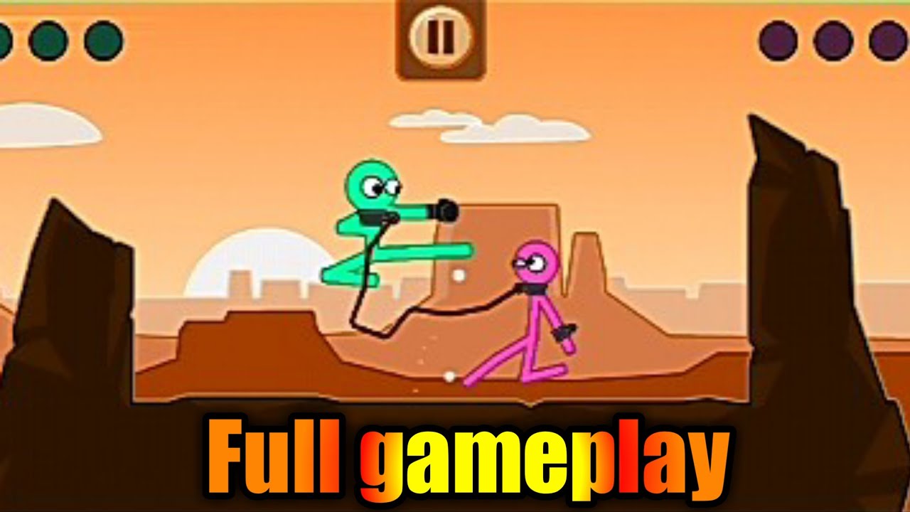 Slapstick Fighter Stickman Games (Android-ios) Mid Boss 1&2 - YouTube