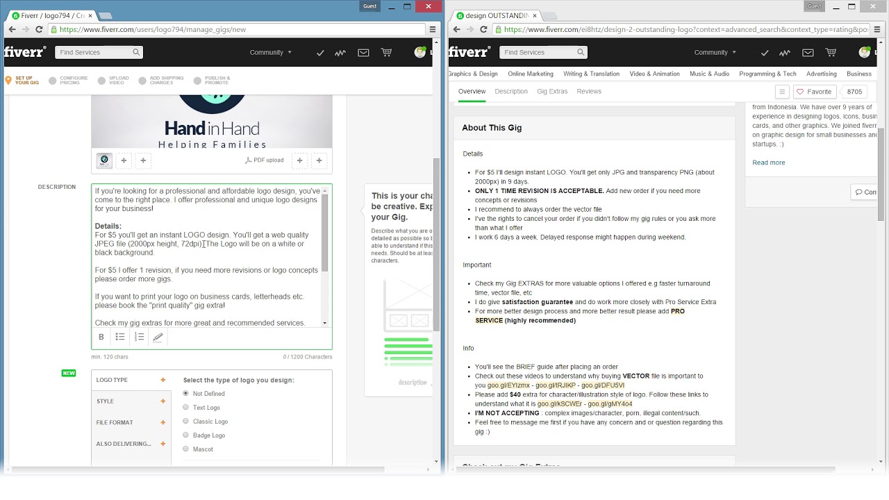 Fiverr | Writing A Great Gig Description | Earn money - YouTube