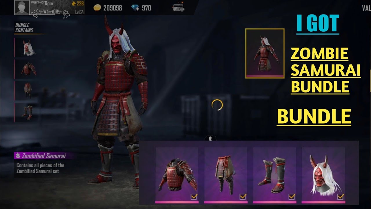 I GOT ZOMBIE SAMURAI BUNDLE FROM NEW SUMMONING EVENT || WR 4B GAMER ...