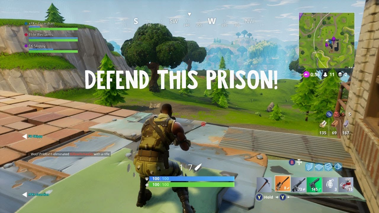PROTECT THE PRISON! (Fortnite Battle Royal) - YouTube