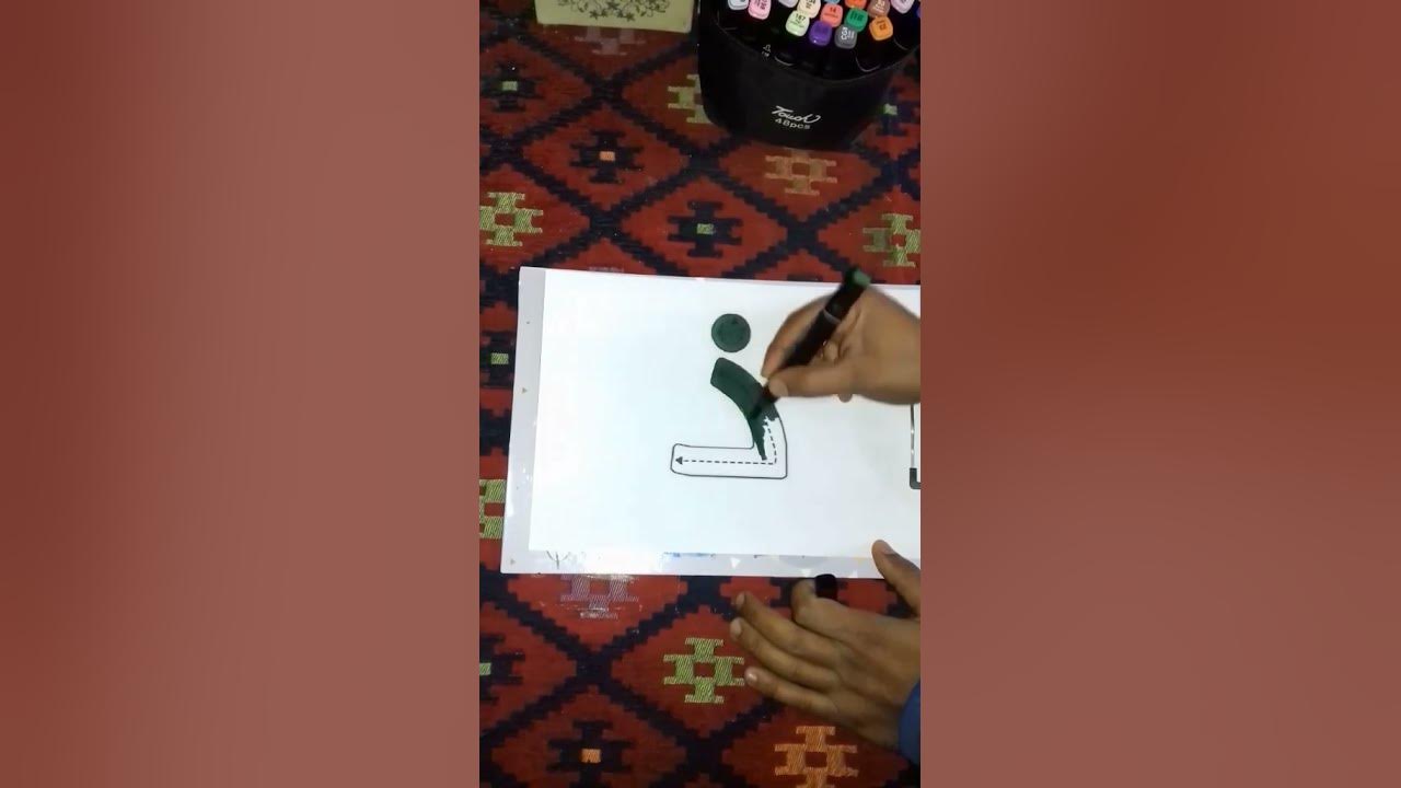 تلوين وكتابه حرف ذ Youtube
