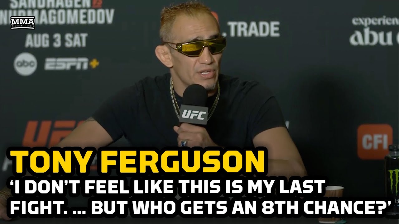 Tony Ferguson: UFC Abu Dhabi Fight Won't Be My Last, I Will Only Fight ...