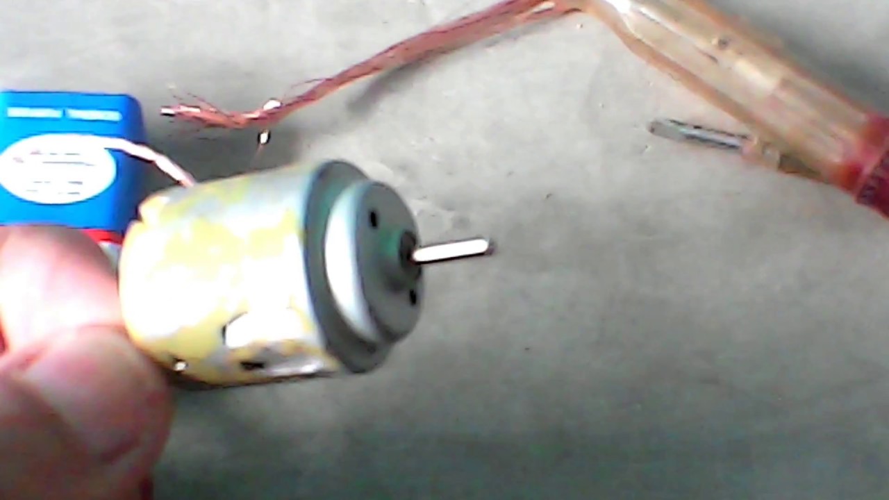 how to repair broken brush of a dc motor - YouTube