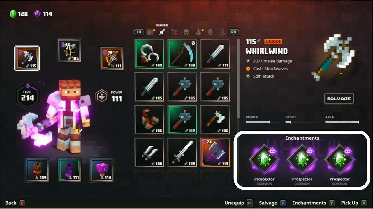 Should you bother with a triple prospector build in Minecraft Dungeons ...