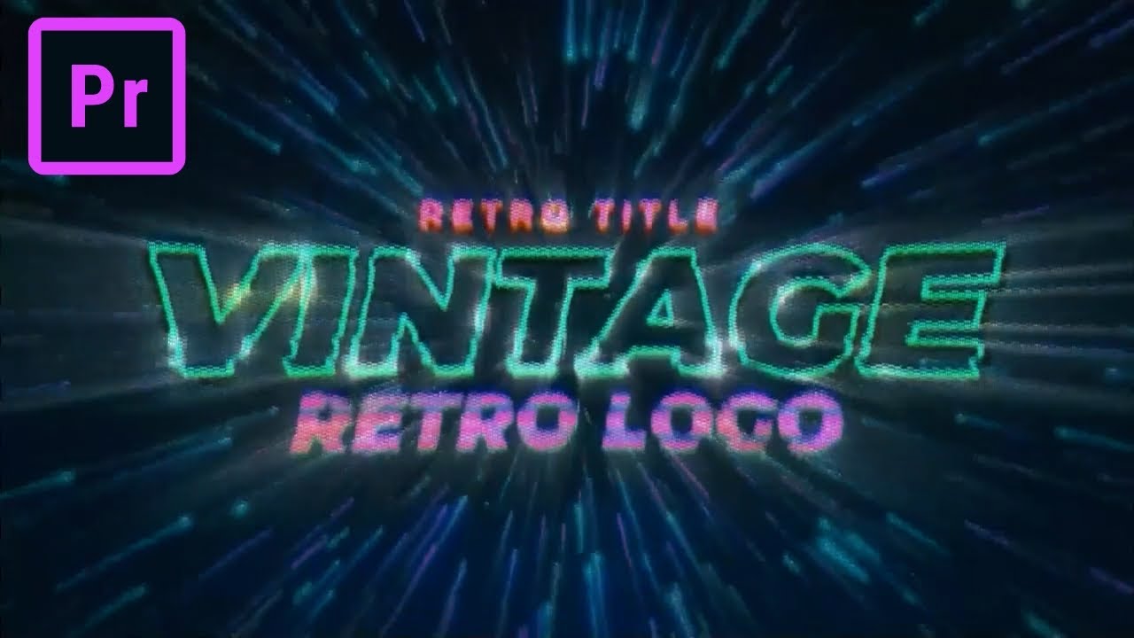 FREE Vintage Video Game Titles Template MOGRT for Adobe Premiere Pro ...