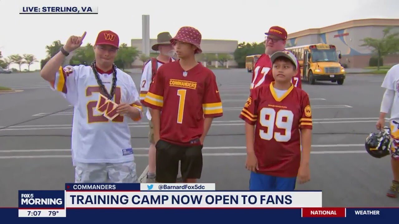 Commanders Training Camp open to fans - YouTube