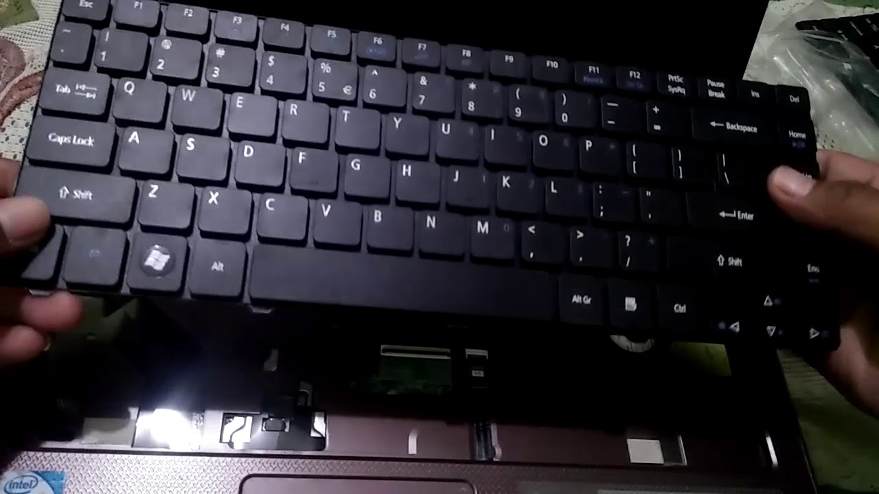 Cara Mudah Mengganti Keyboard Laptop Acer Aspire 4738Z - YouTube
