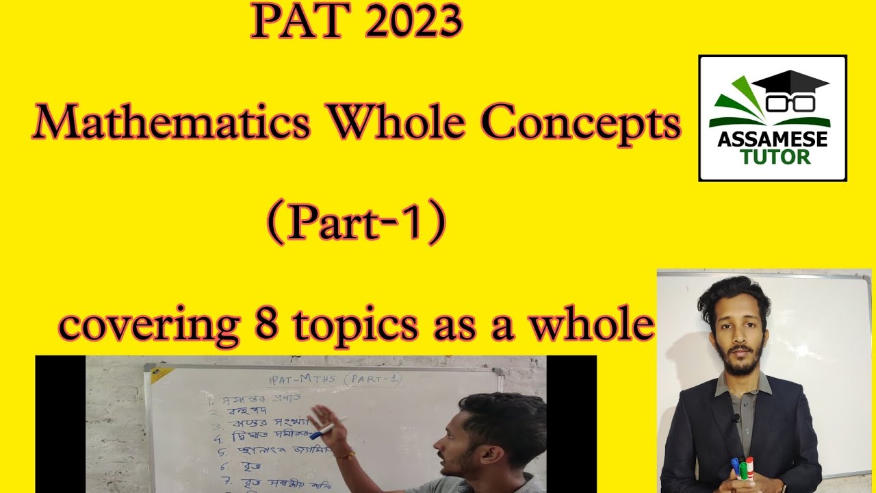 Mathematics Concepts for PAT 2023 (Part-1) || Covering 8 Chapters as a ...