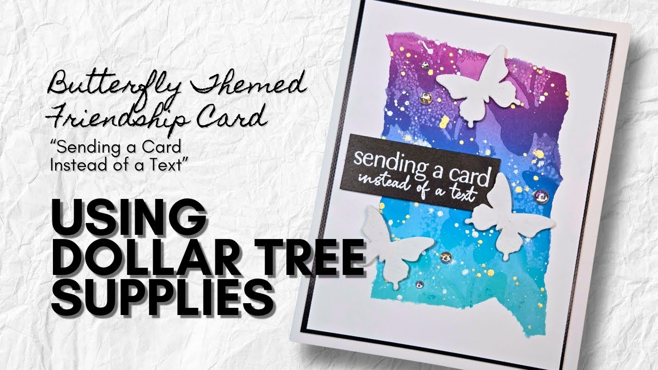 Butterfly Themed Friendship Card - YouTube