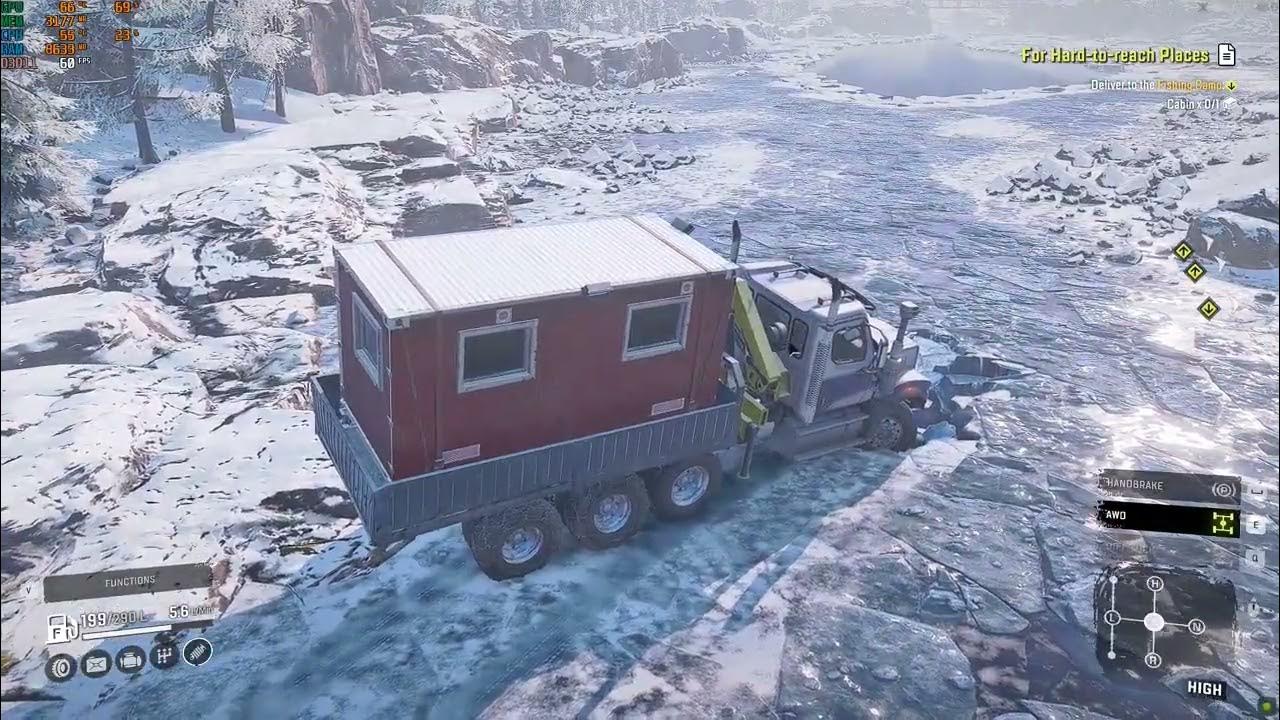 Snowrunner /how to complete urska river /for hard to reach places - YouTube