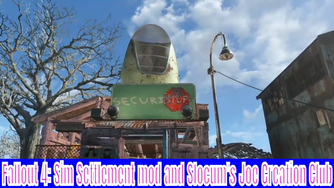 Fallout 4: Sim Settlement mod and Slocum's Joe Creation Club - YouTube